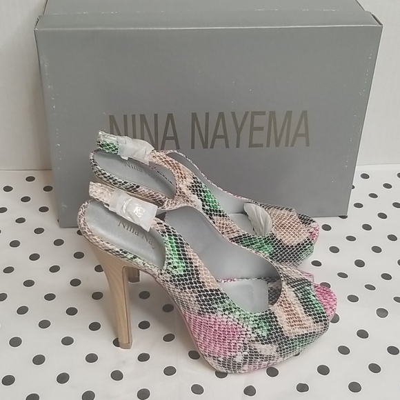 Nina Nayema | Shoes | Nina Nayema Amber Platform Peep Toe Heels | Poshmark